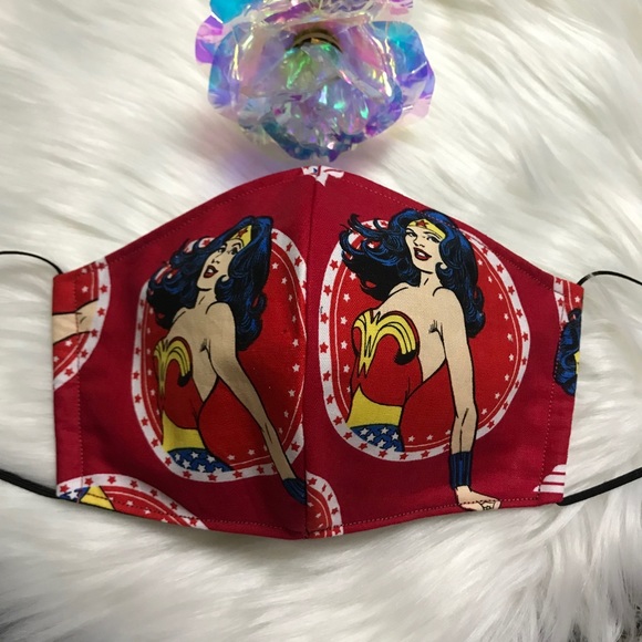 Handmade | Accessories | Wonder Woman Face Mask Wfilter | Poshmark